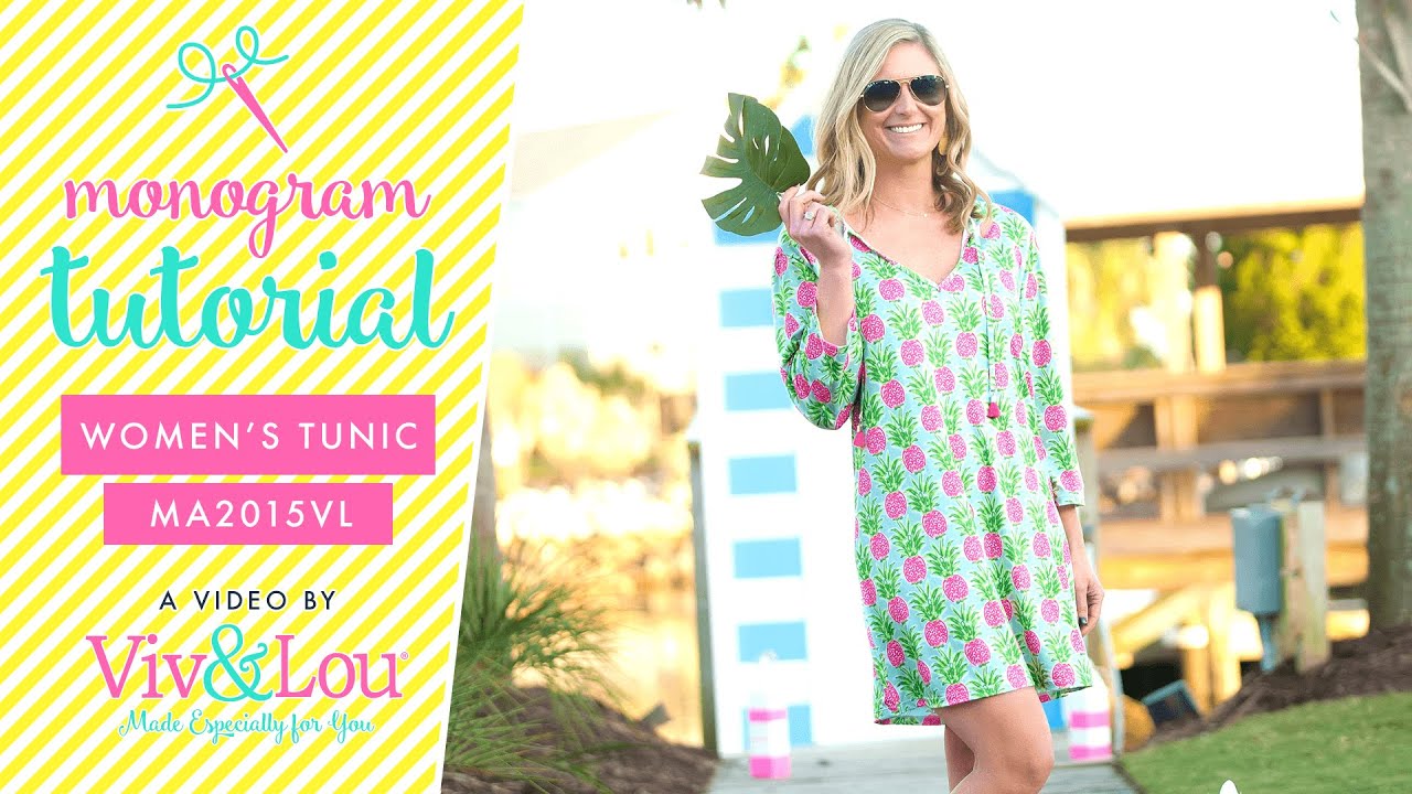 How to Monogram: Viv&Lou Tunic - YouTube