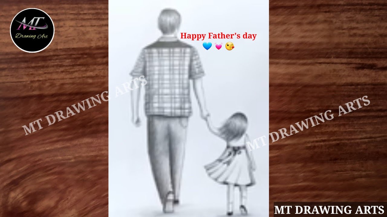 Learn how to draw a beautiful drawing for father's day || easy drawing ...