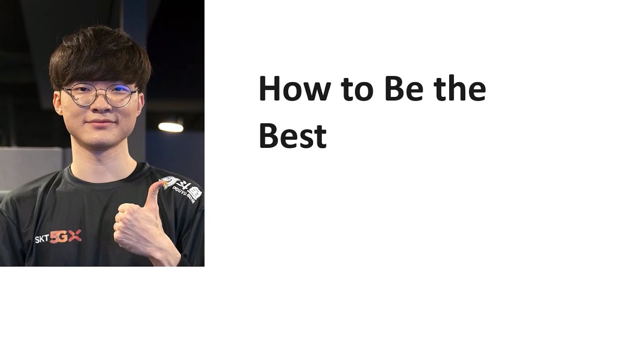 How to get better at League of Legends ft.Faker - YouTube