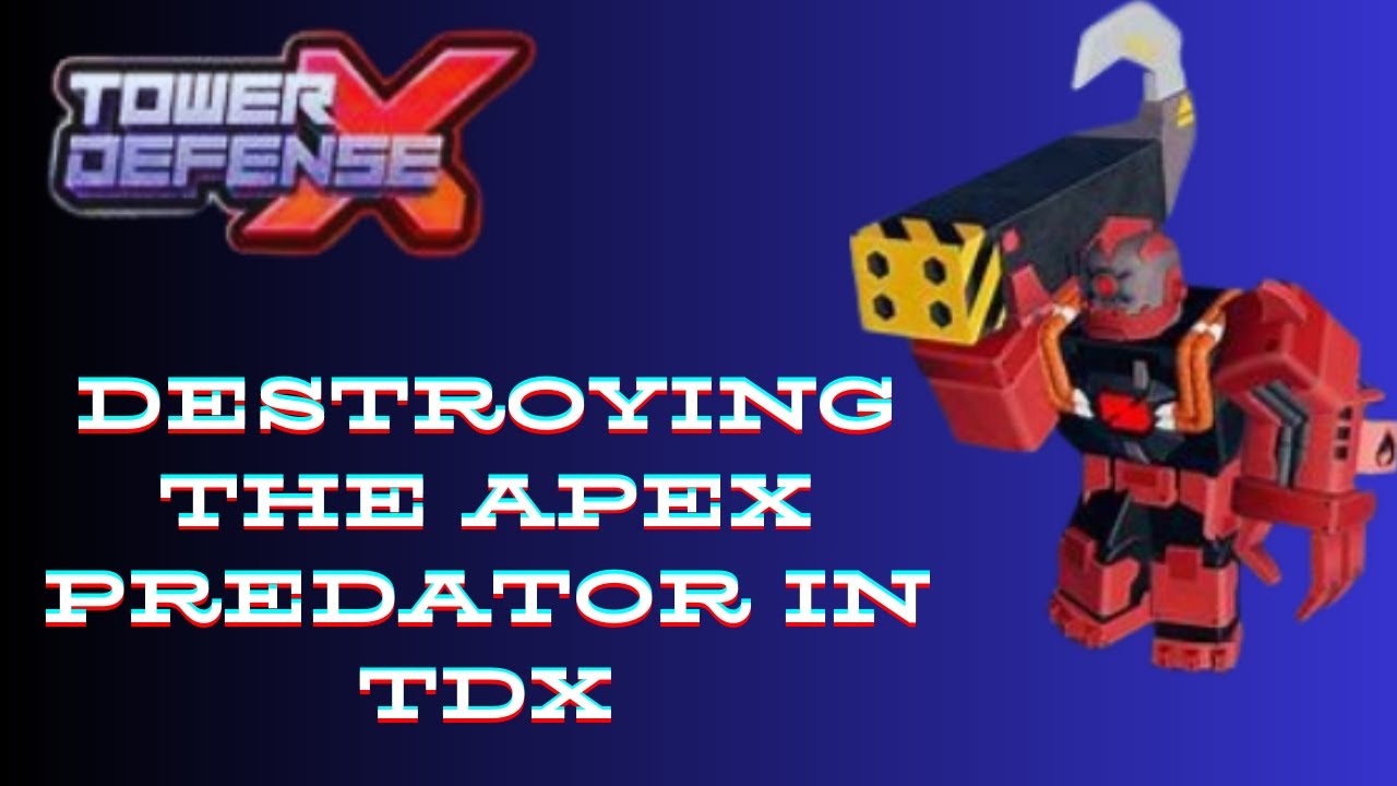 Destroying the Apex Predator In TDX!! - YouTube