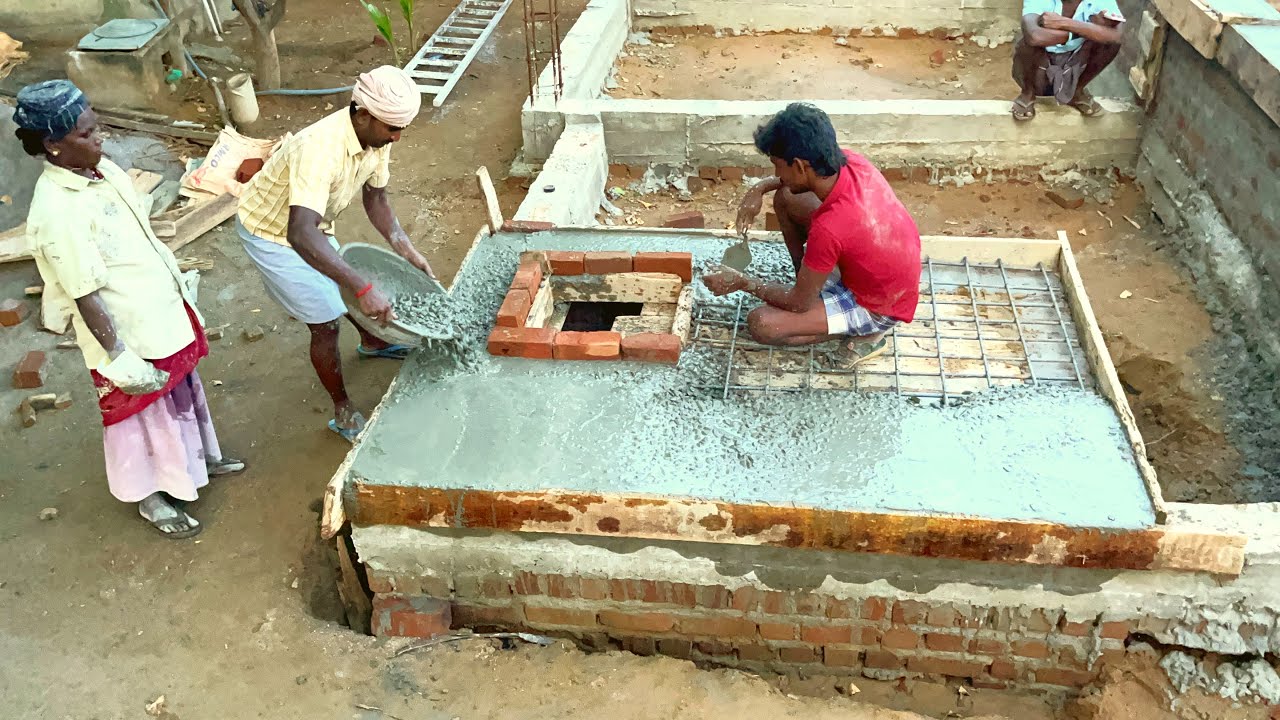 Manual Sump Techniques for House Underground Water Tank Reinforced ...