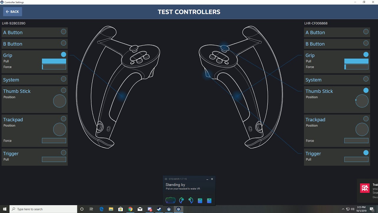 controller test right joystick - YouTube