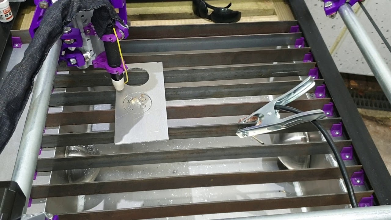 mpcnc plasma test - YouTube