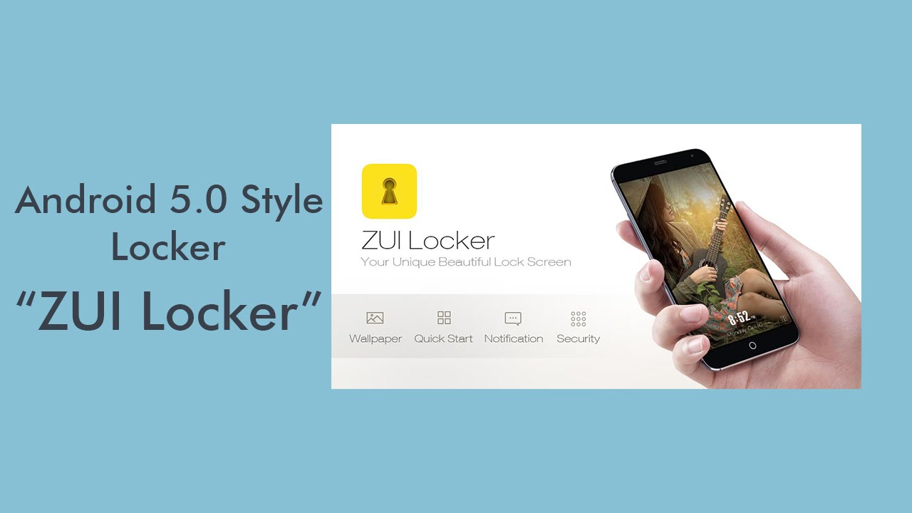 ZUI Locker-Best Android 5.0 Style Lockscreen - YouTube