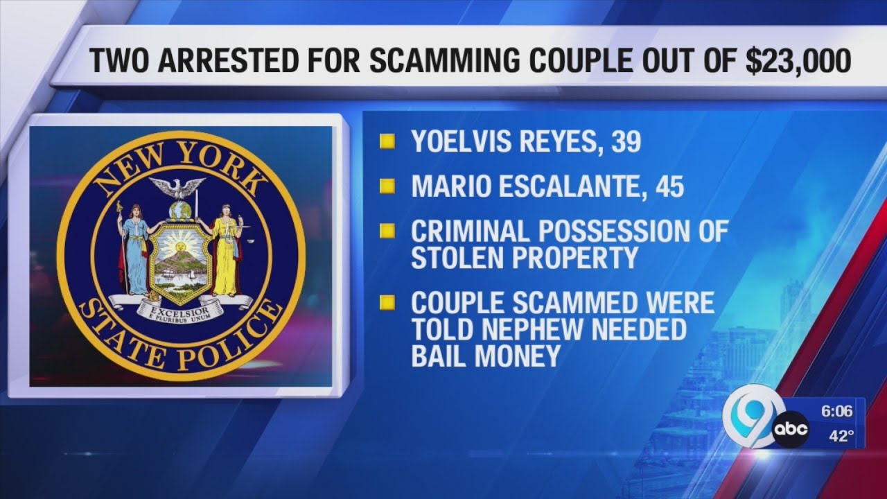 Elderly couple from Ithaca become victims of $23,000 scam, Florida men ...
