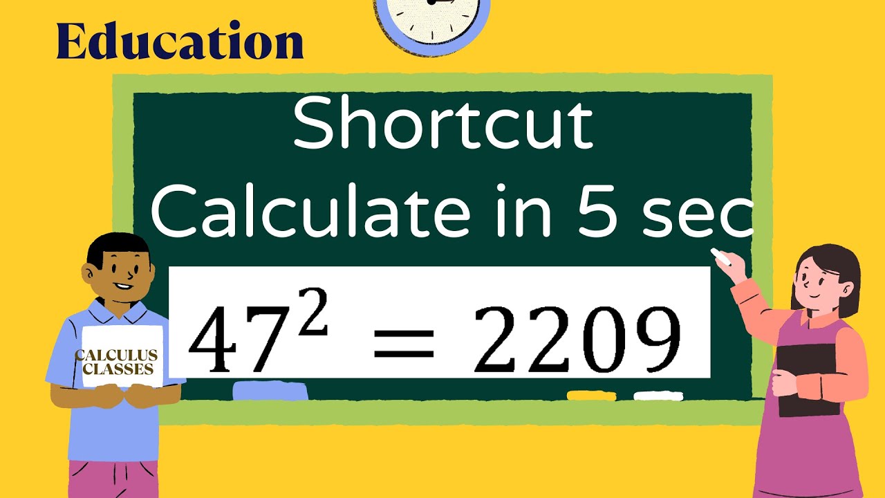 SHORTCUT TO FIND SQUARES - YouTube
