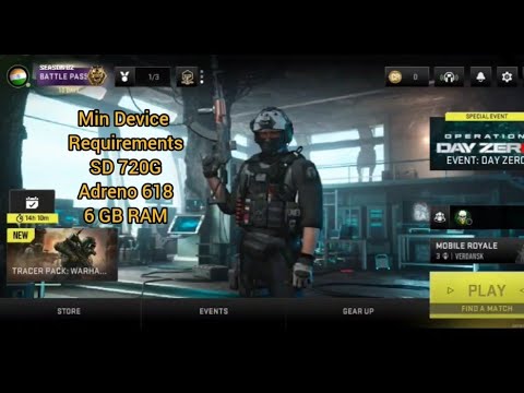 Warzone mobile 6 GB RAM Adreno 618 gameplay - YouTube