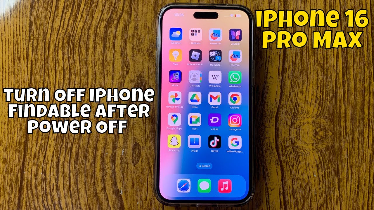 How To Turn Off iPhone Findable After Power Off iPhone 16 Pro Max {New ...
