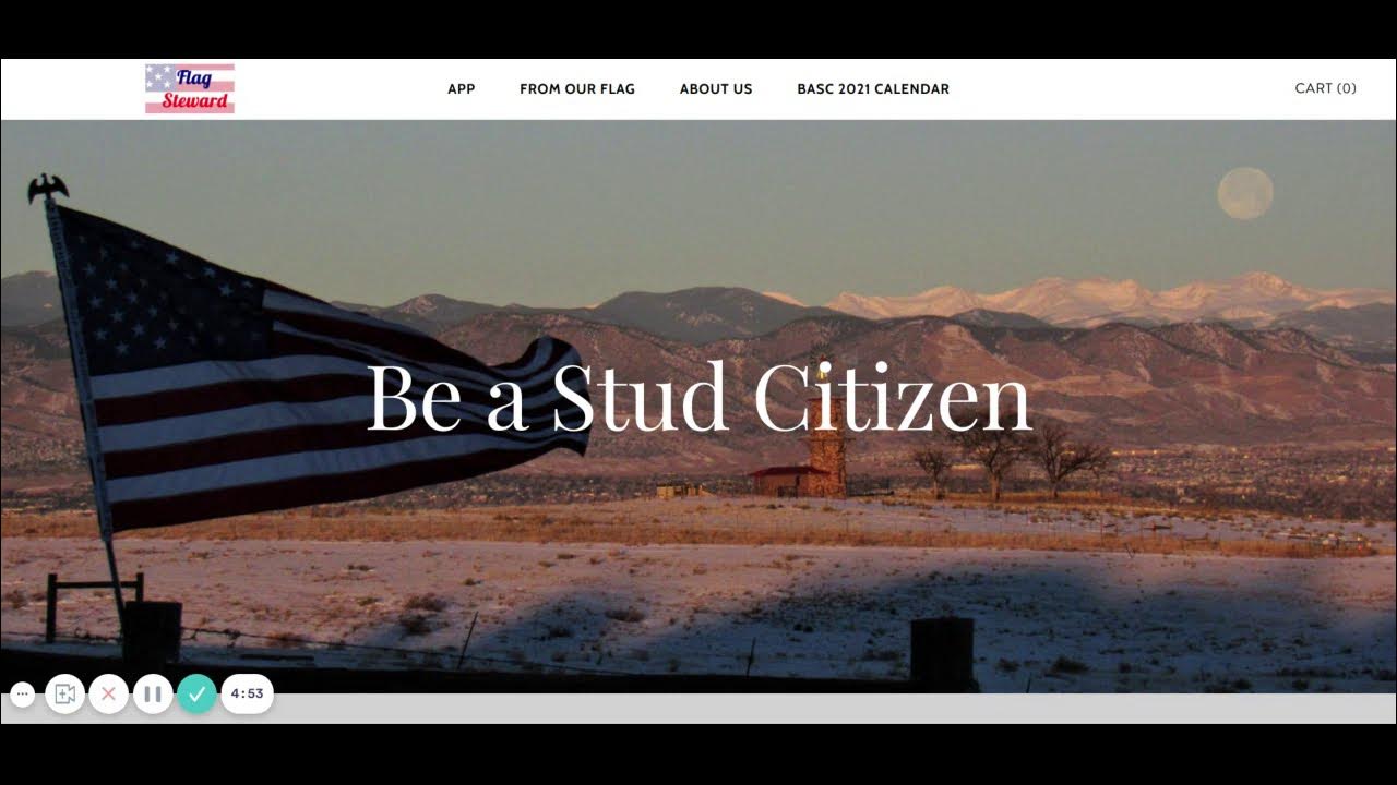 Be a Stud Citizen - 1/27/21 Reminders from Our Flag - YouTube