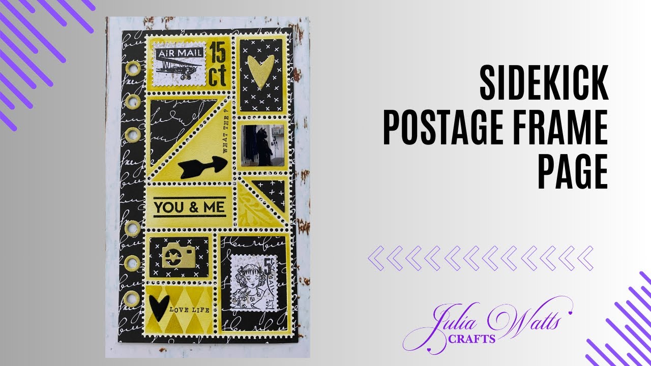 Elizabeth Craft Designs - Sidekick Postage Frame Page - YouTube