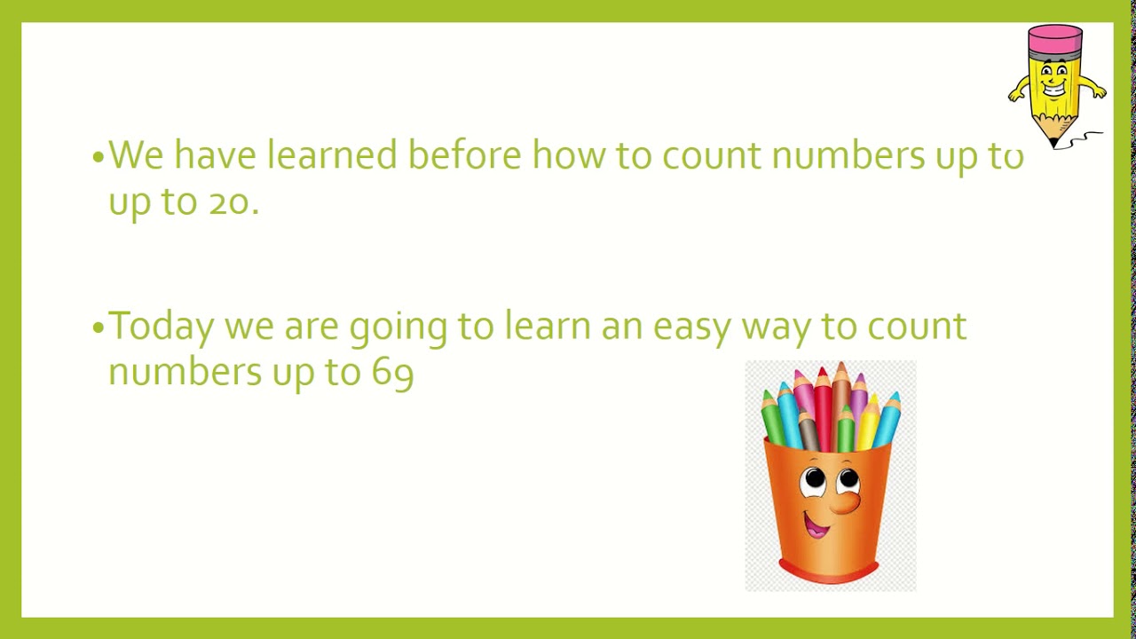 Grade 1/ Numbers up to 69/ Mohamad Said - YouTube