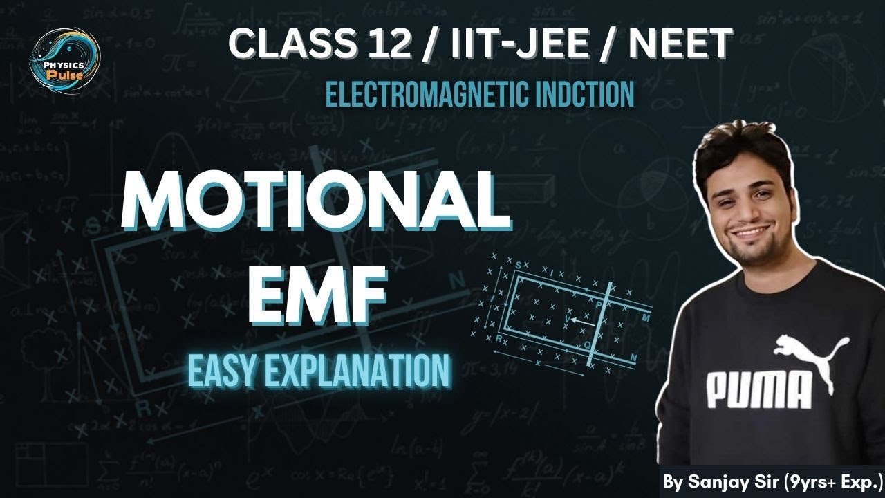 Motional EMF | Class 12 Electromagnetic Induction | NEET / IIT JEE ...