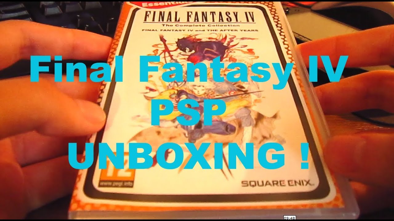 Final Fantasy IV(4) Complete Collection PSP Unboxing Video and PSP ...