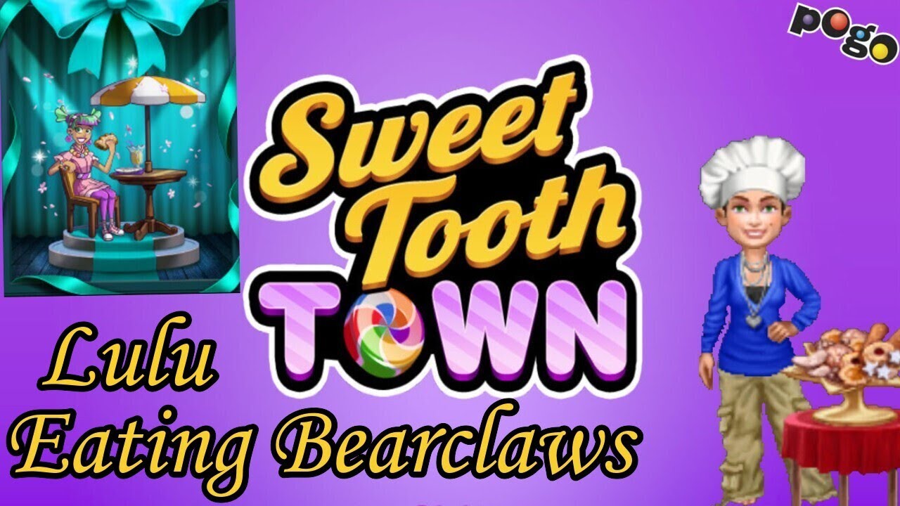 Pogo Games: Sweet Tooth Town - Lulu Eating Bearclaws Event - YouTube