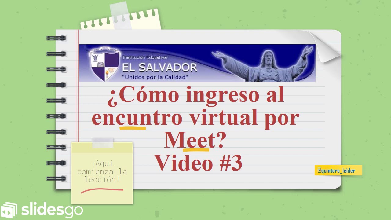 Vídeo 3 ¿Cómo ingresar a la herramienta Meet? - YouTube