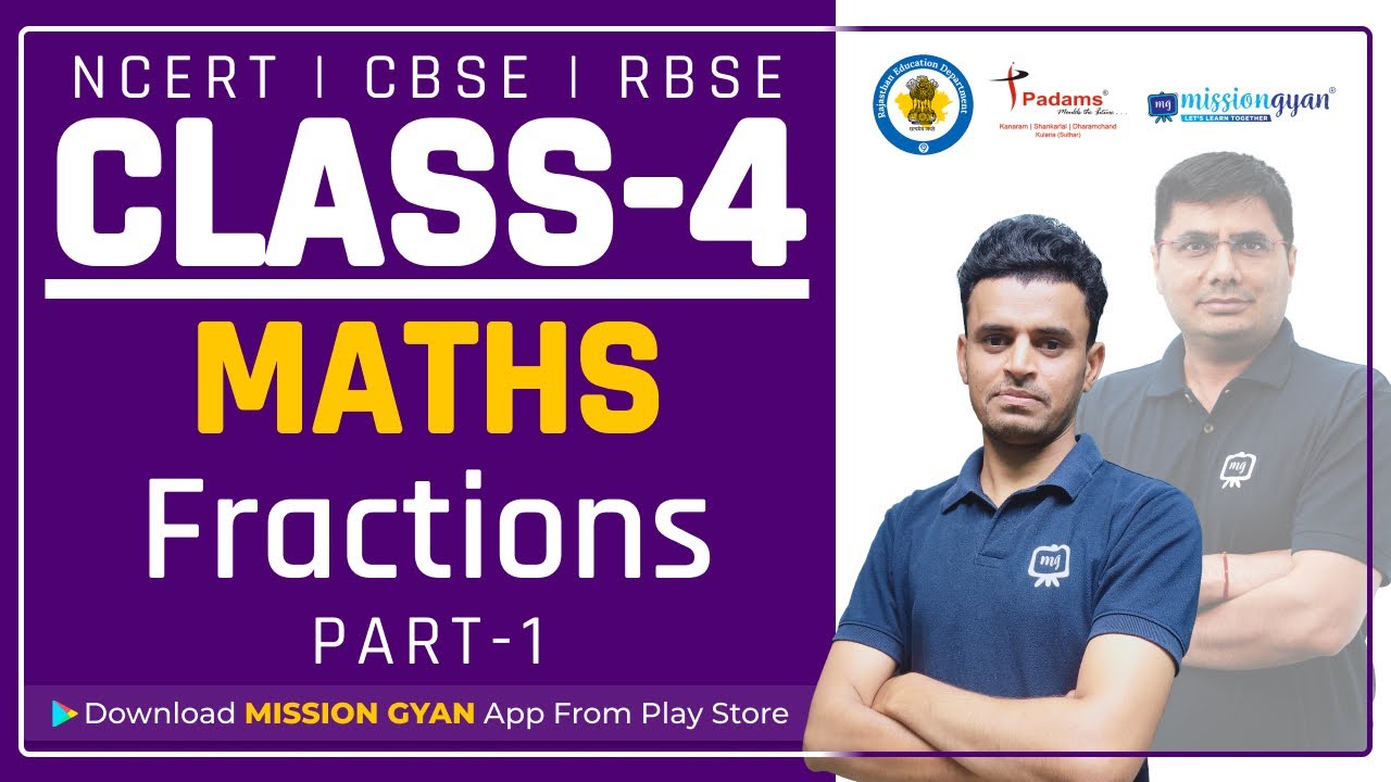 NCERT CBSE RBSE Mathematics For Class 4 Fractions In Maths For NCERT CBSE RBSE Mathematics For Class 4 Fractions In Maths For