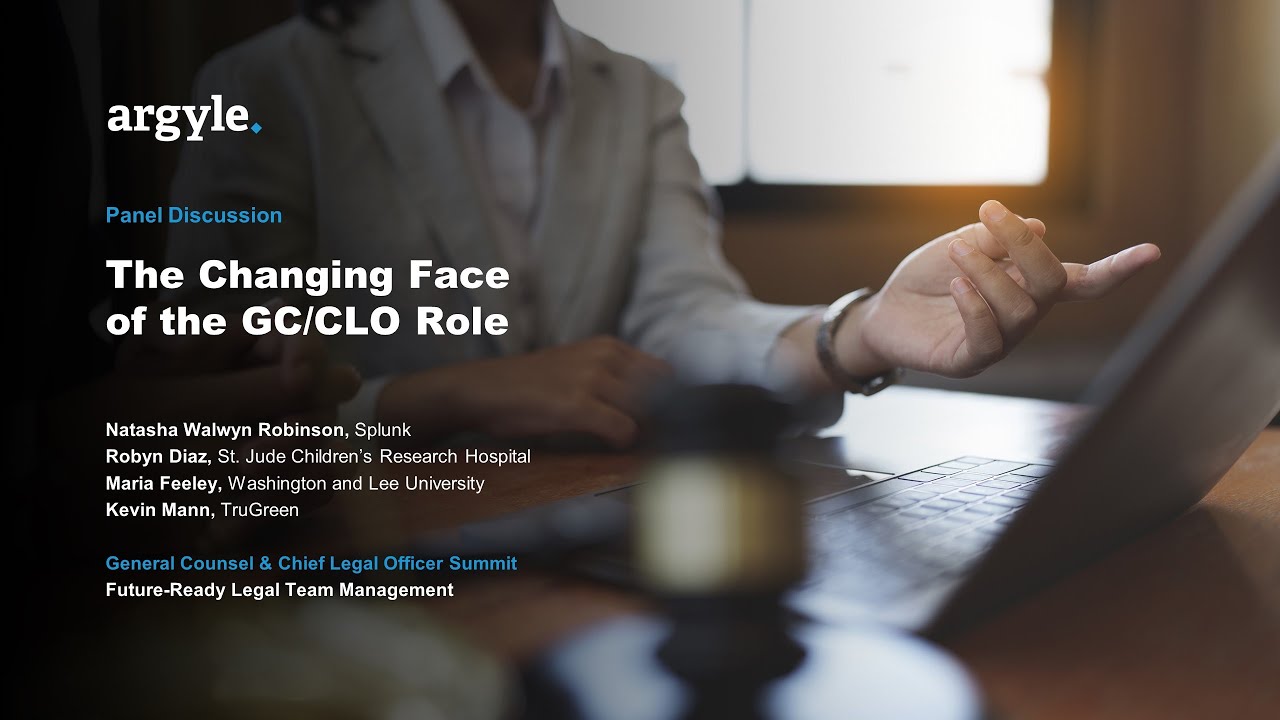 PANEL DISCUSSION: The Changing Face of the GC/CLO Role - YouTube