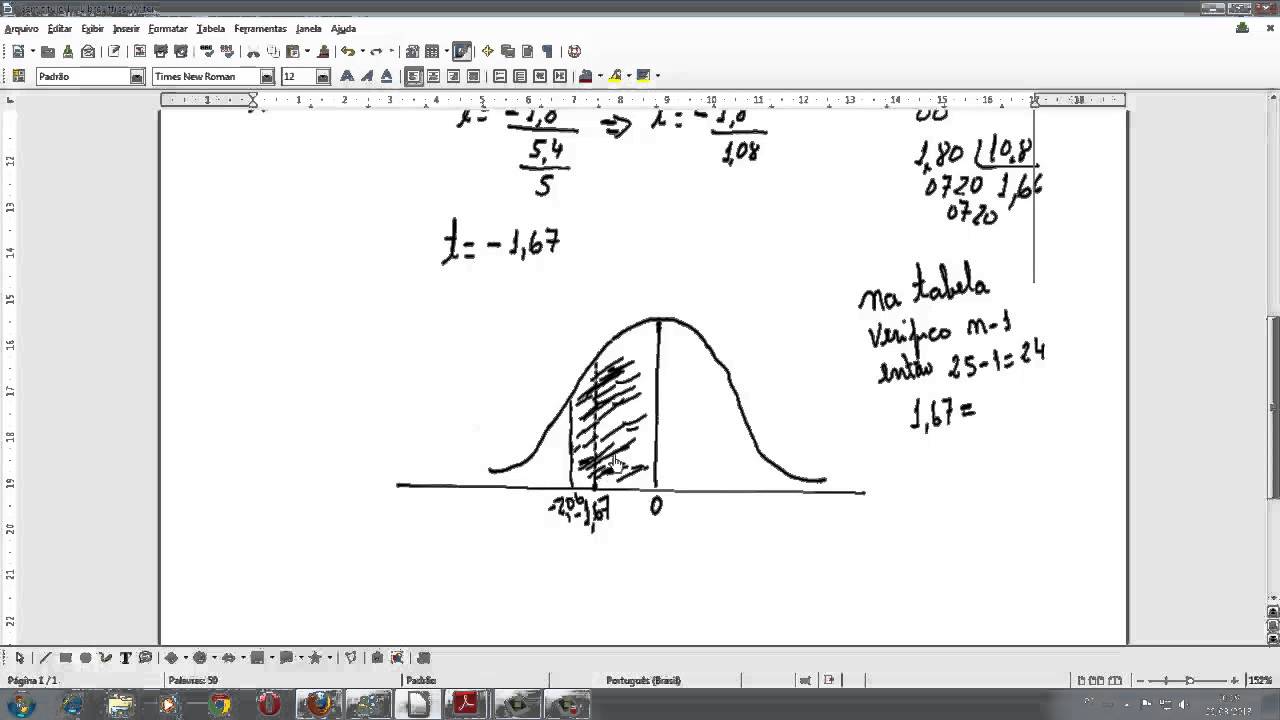 Utililizando a tabela de t student - YouTube