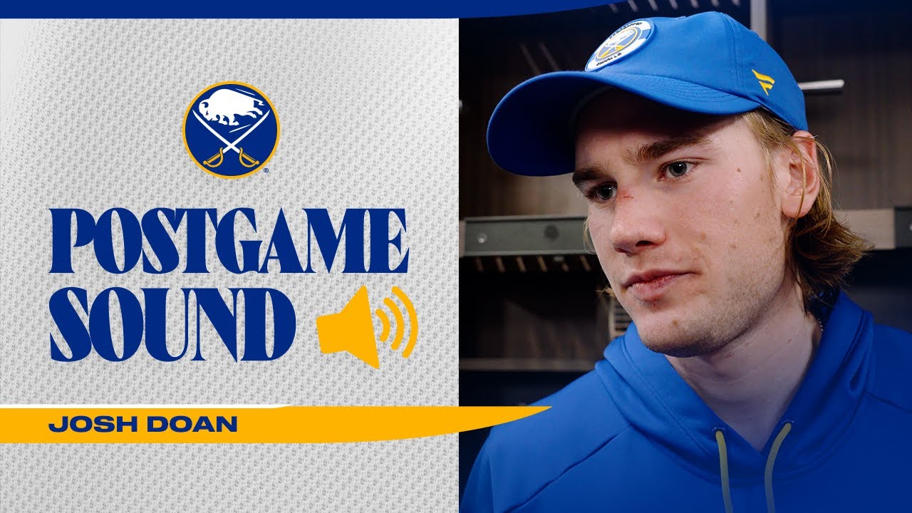 Josh Doan Tied For Buffalo Sabres Team Lead With Four Goals | Postgame ...