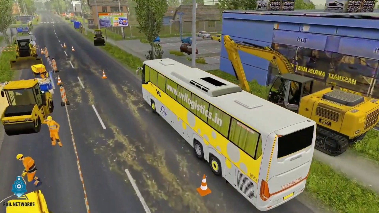 VRL LOGISTICS INDIAN BUS SKIN | SCANIA TOURING | EURO TRUCK SIMULATOR 2 ...