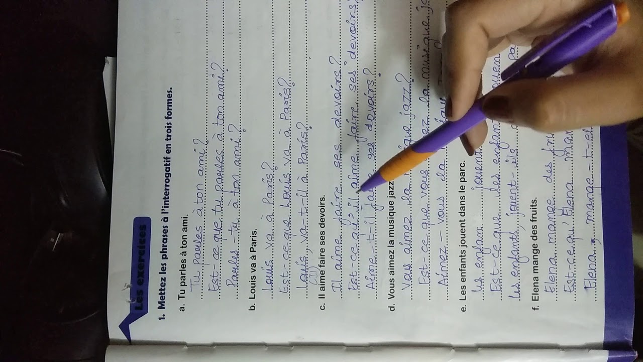 Learn French by Pallavi Trouvez la question part 1 (c) L'interrogation ...