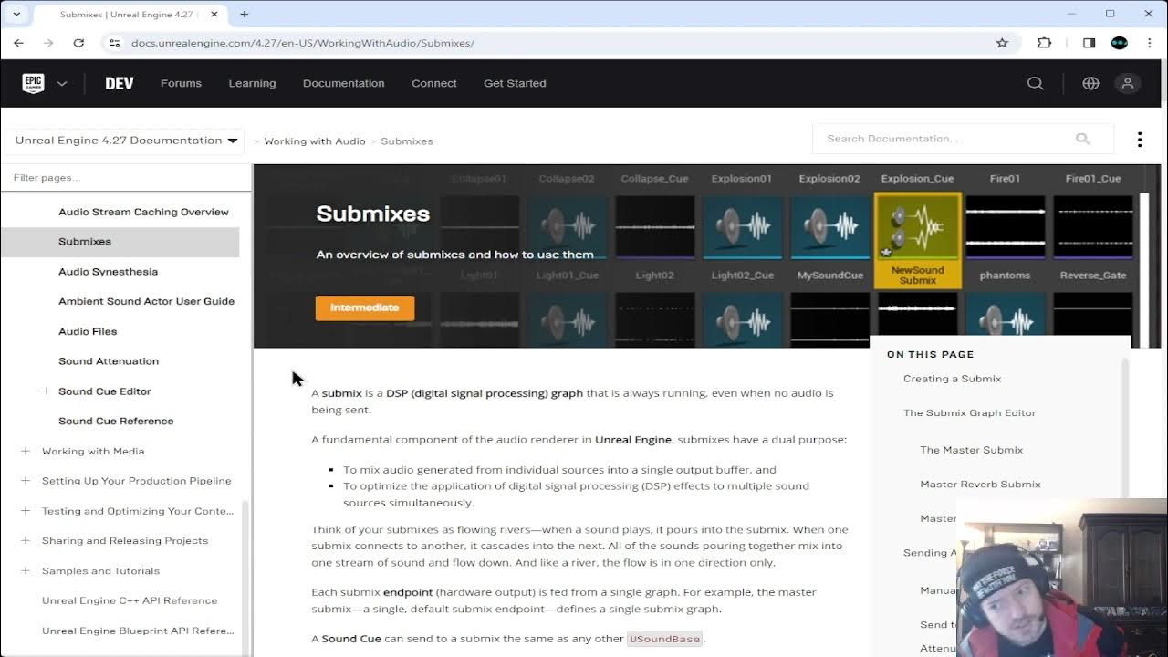 Studying UE4 Submixes (Part 1 of 3) w/ @Blackheart_Games - Unreal Coding - Part 33 - YouTube