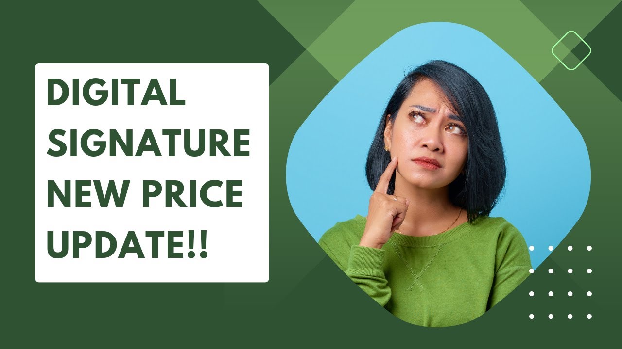 Digital Signature Certificate Price Update | Latest DSC Price After ...