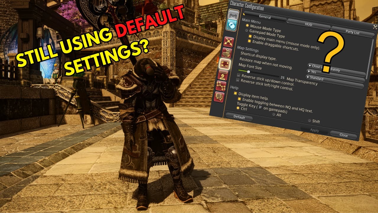 How To Fix Your FFXIV Settings - YouTube