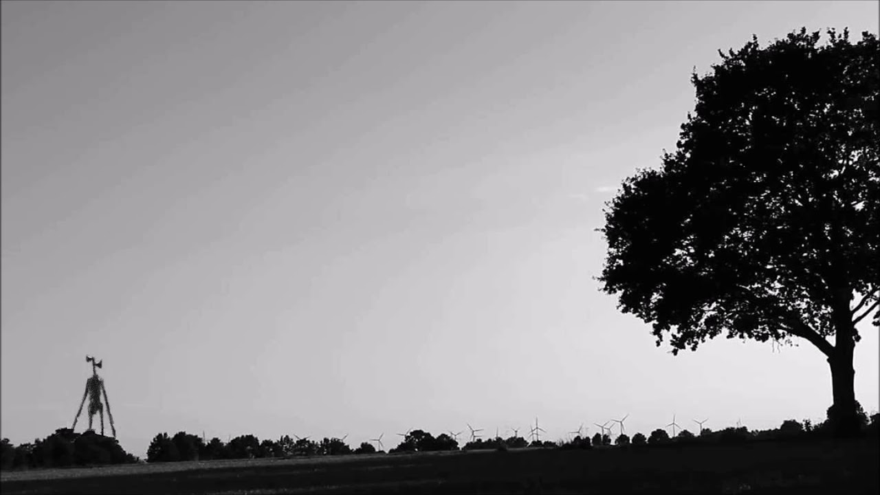 siren head announces his presence at a distance - YouTube