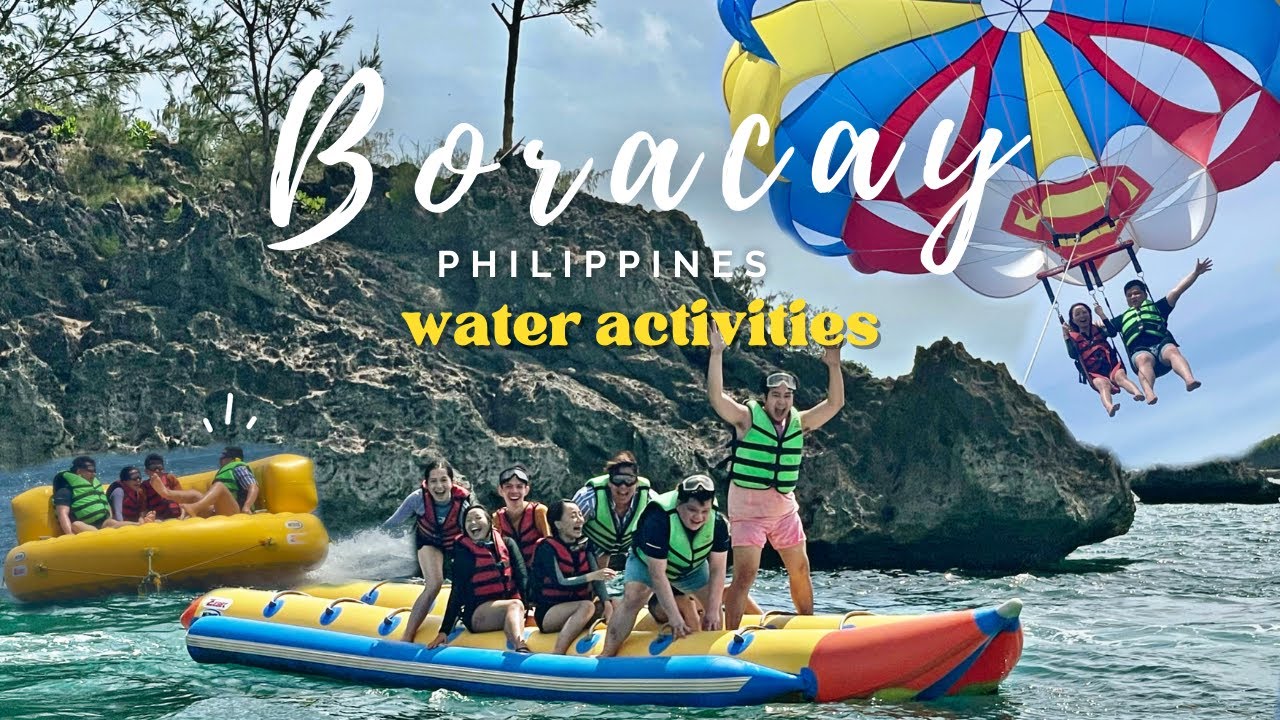 What to do in Boracay 🌊 (banana & UFO boat ride + parasailing ...