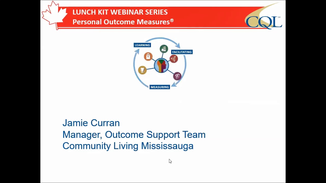 How Organizations Across Canada Are Using the Personal Outcome Measures ...