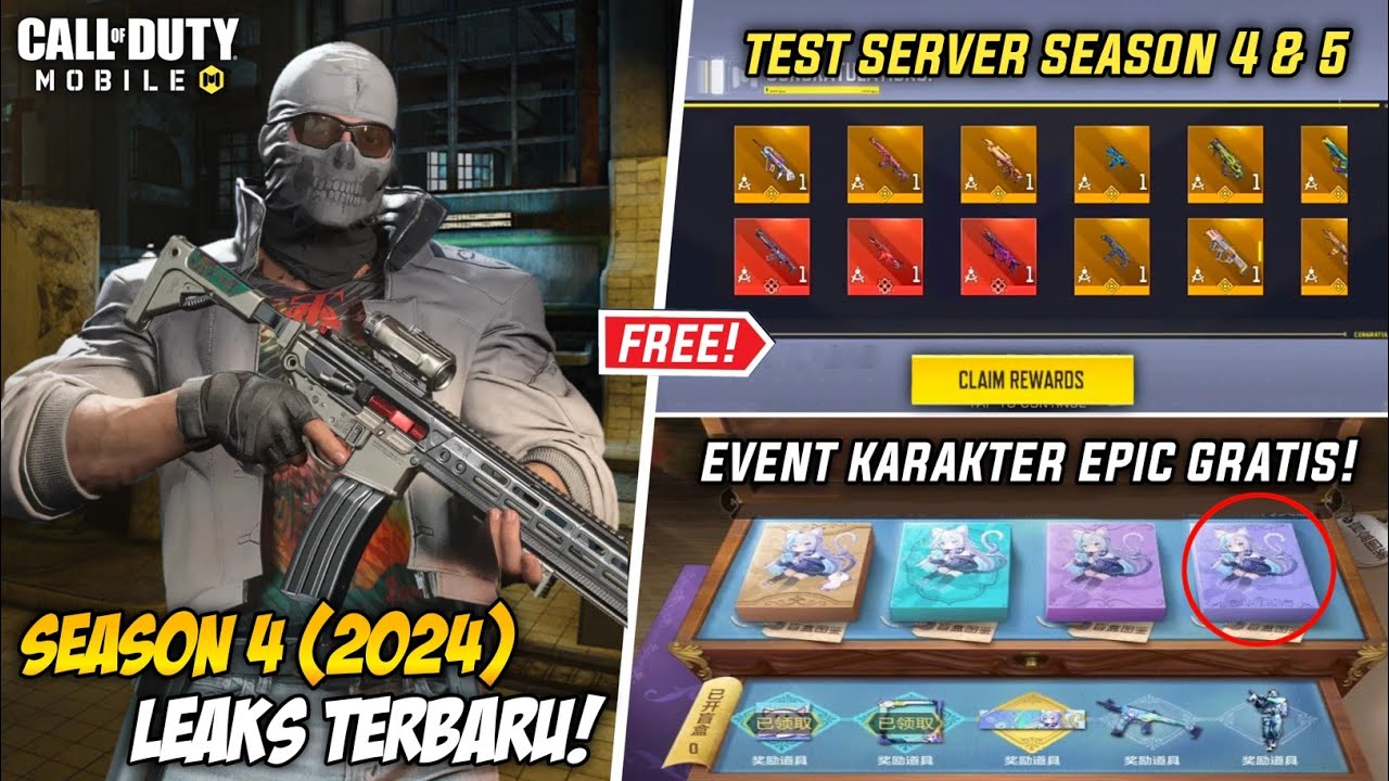 Season 4 (2024) senjata baru + event karakter & senjata epic GRATIS ...