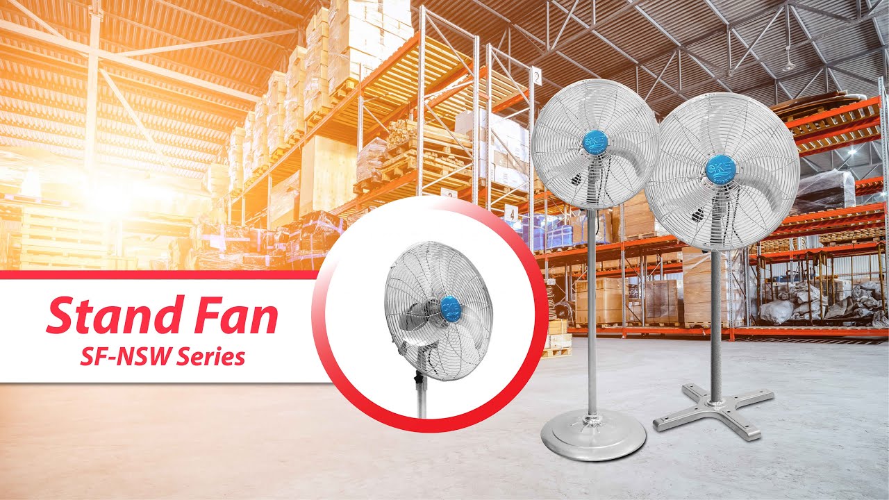 Stand Fan CKE SF-NSW Series (Kipas Angin Berdiri) - YouTube