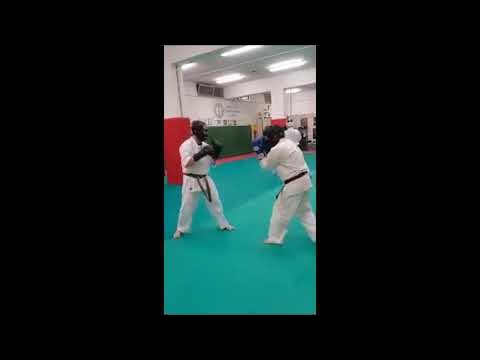 Kyokushin Karate Training with Head Punches and Grappling - YouTube