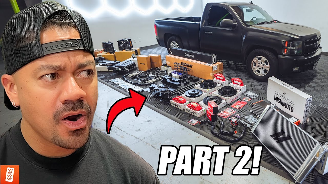 Building a Chevy Silverado for OUR SUBSCRIBER PART 2! (4 Link ...