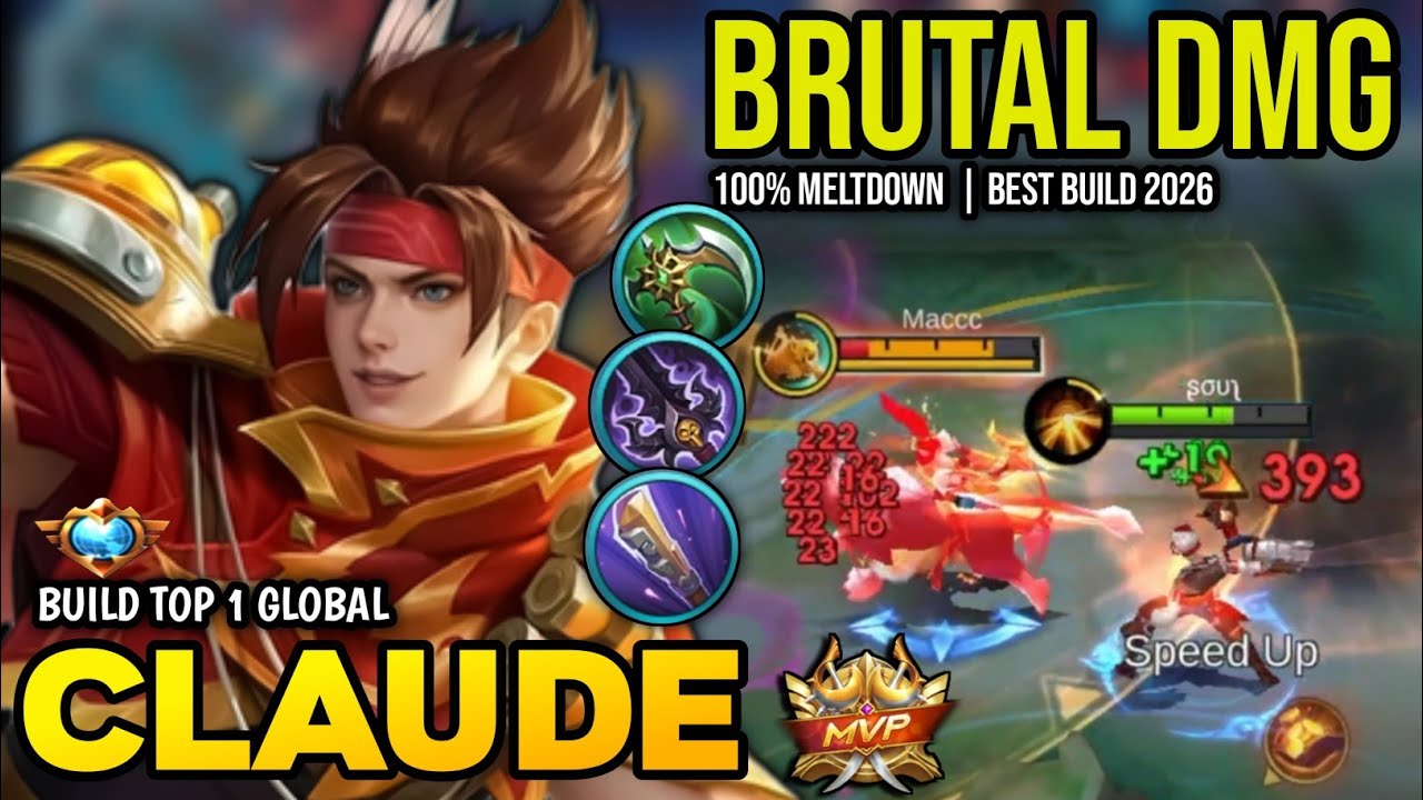 CLAUDE BEST BUILD 2026 | BUILD TOP 1 GLOBAL CLAUDE GAMEPLAY | MOBILE ...
