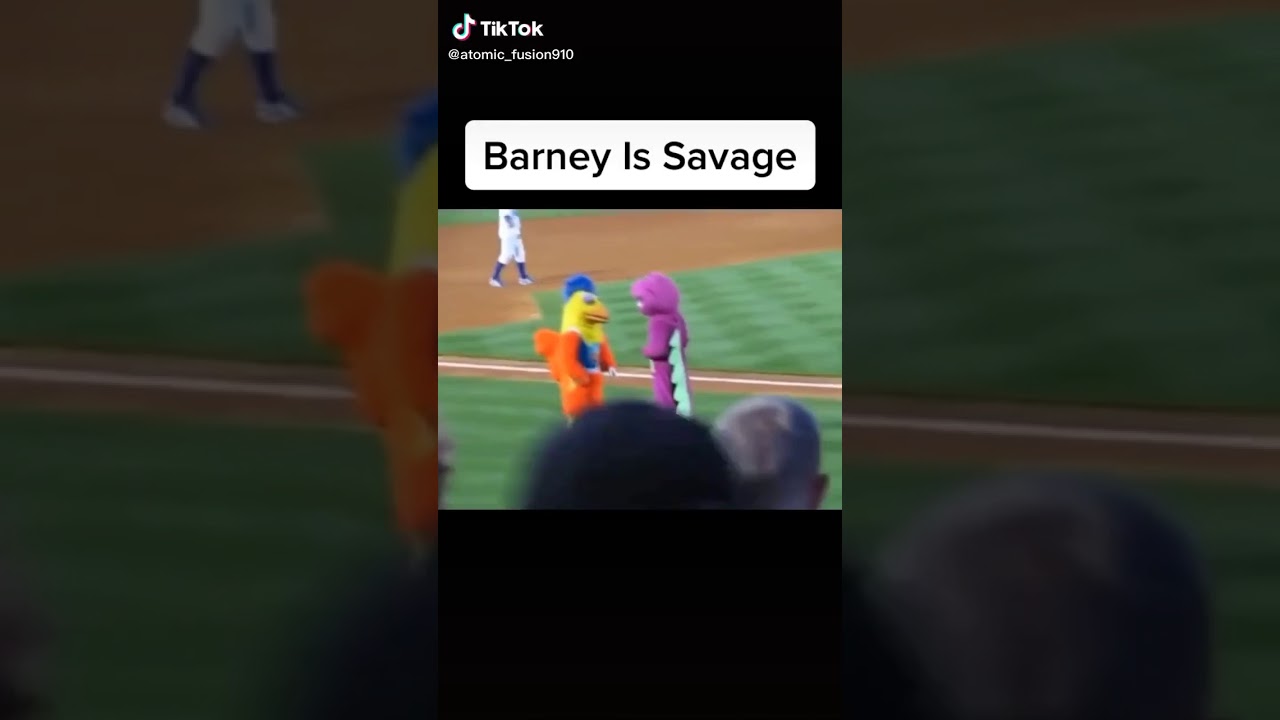 Savage barney is a show off - YouTube