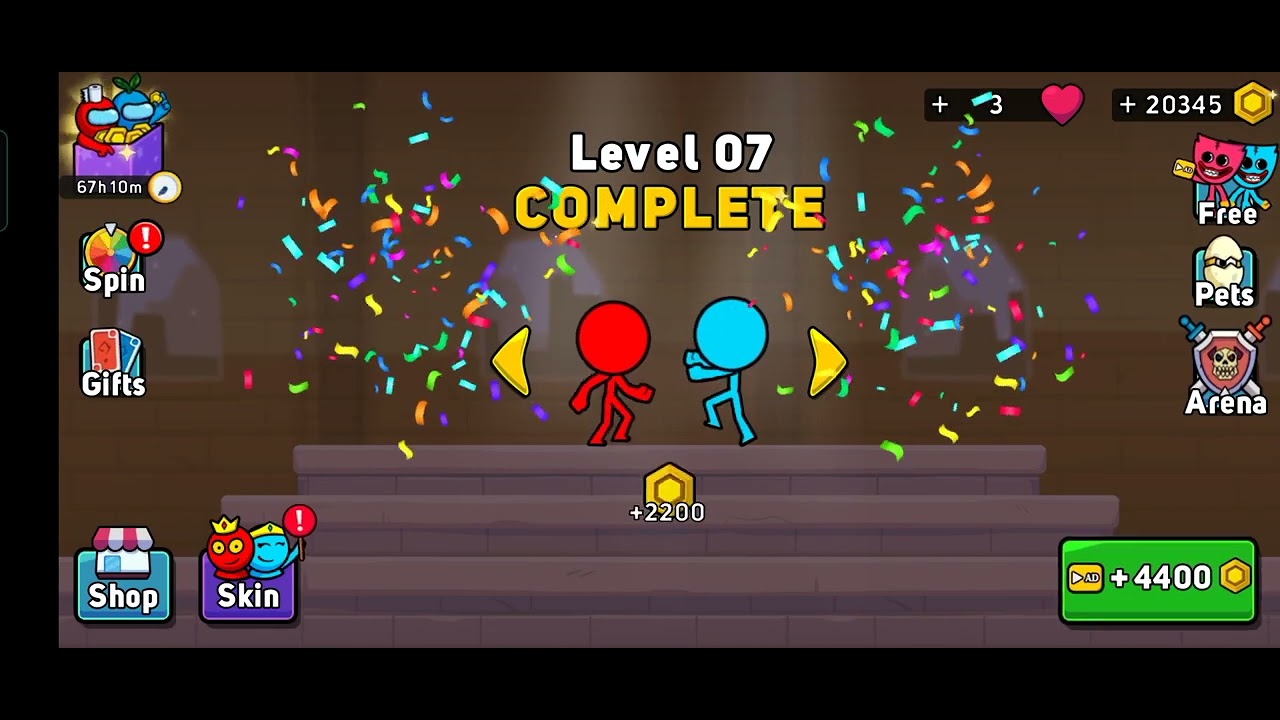 stickman levelup #sangaiyagaming - YouTube
