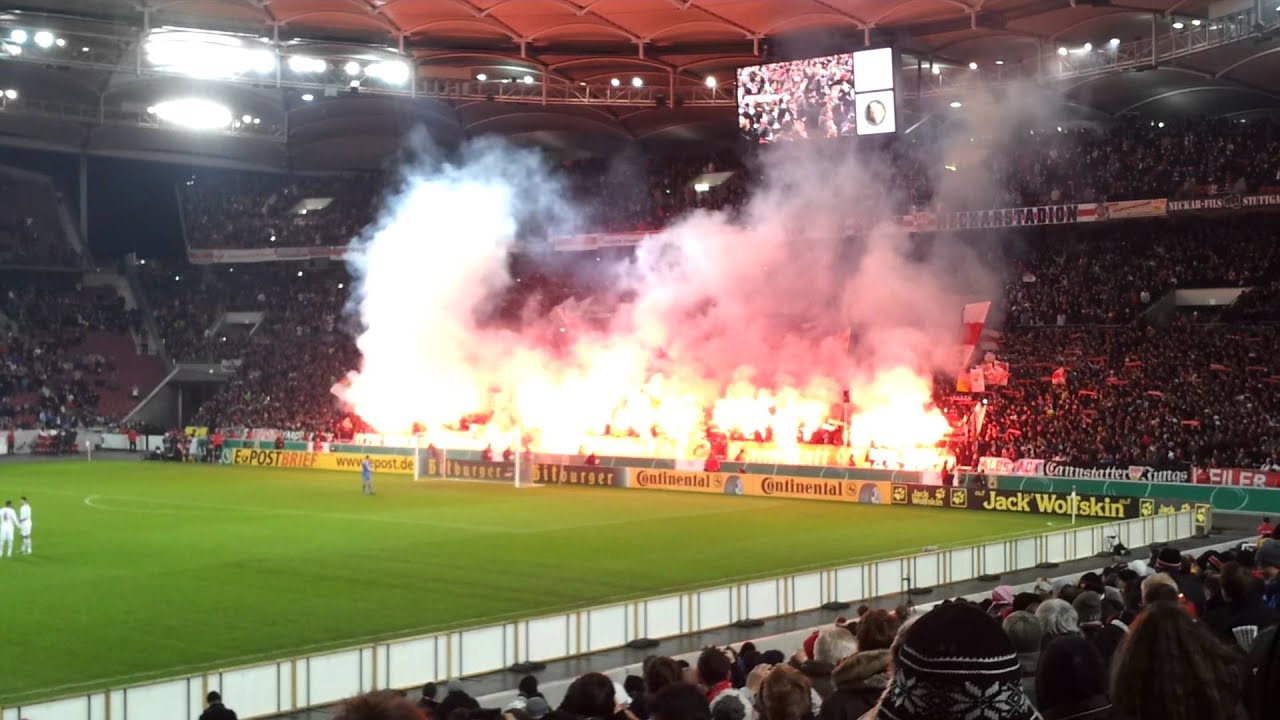 VfB Stuttgart vs hamburg pyro\bengalo show - YouTube