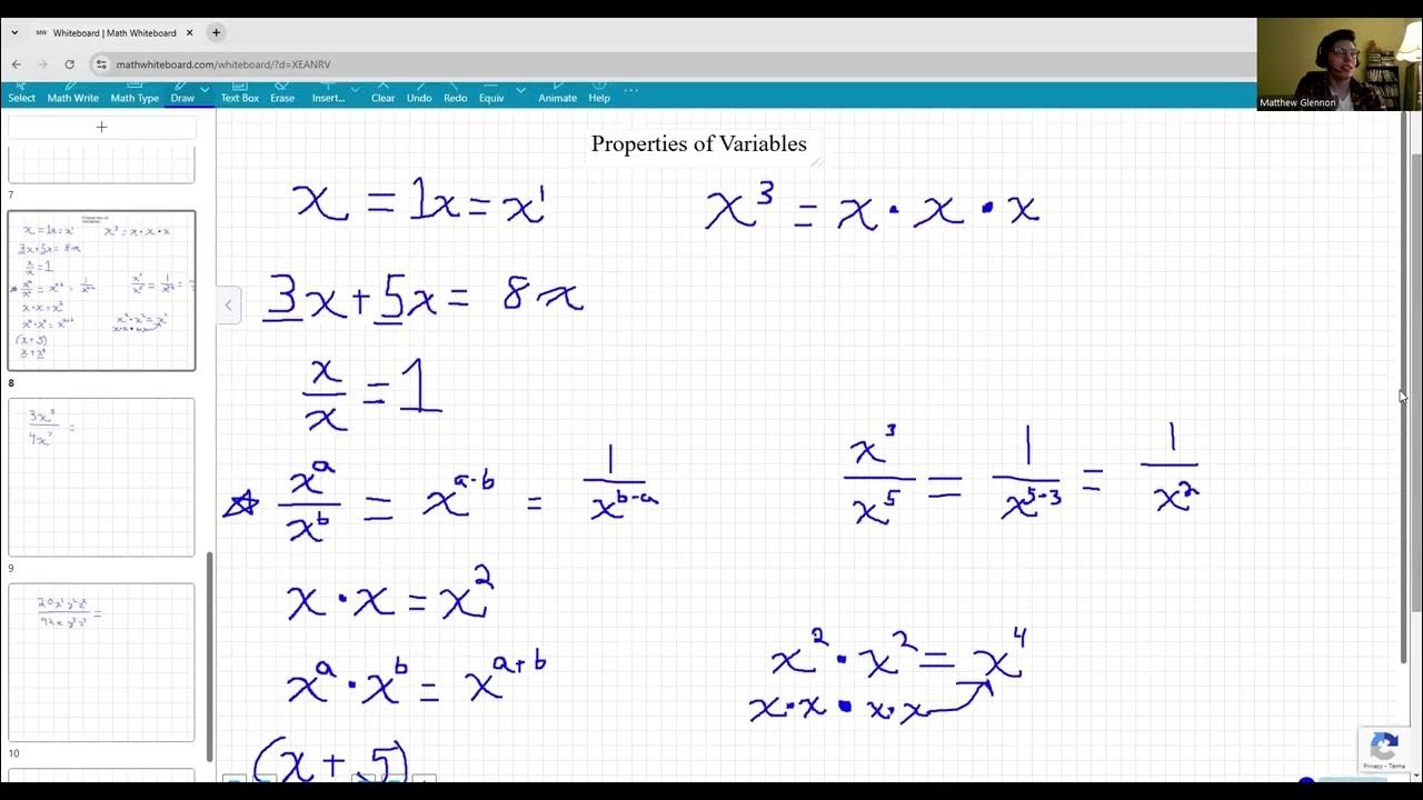 Simplifying With Variables | | Factoring, Simplifying, Distributing ...