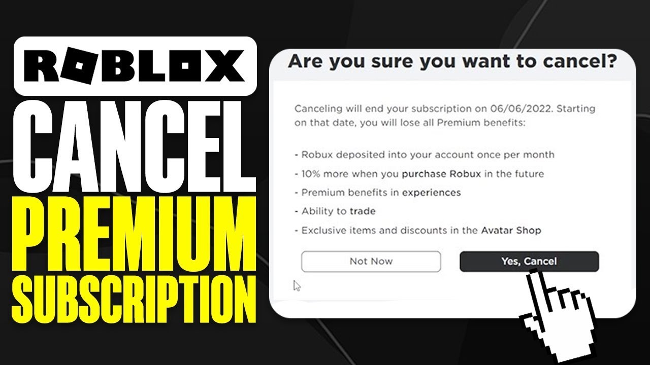 How To CANCEL Roblox Premium Fully Cancel ROBLOX PREMIUM Subscription ...