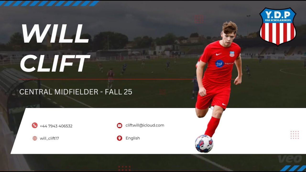 Will Clift - Central Midfielder - Fall 25 - YouTube