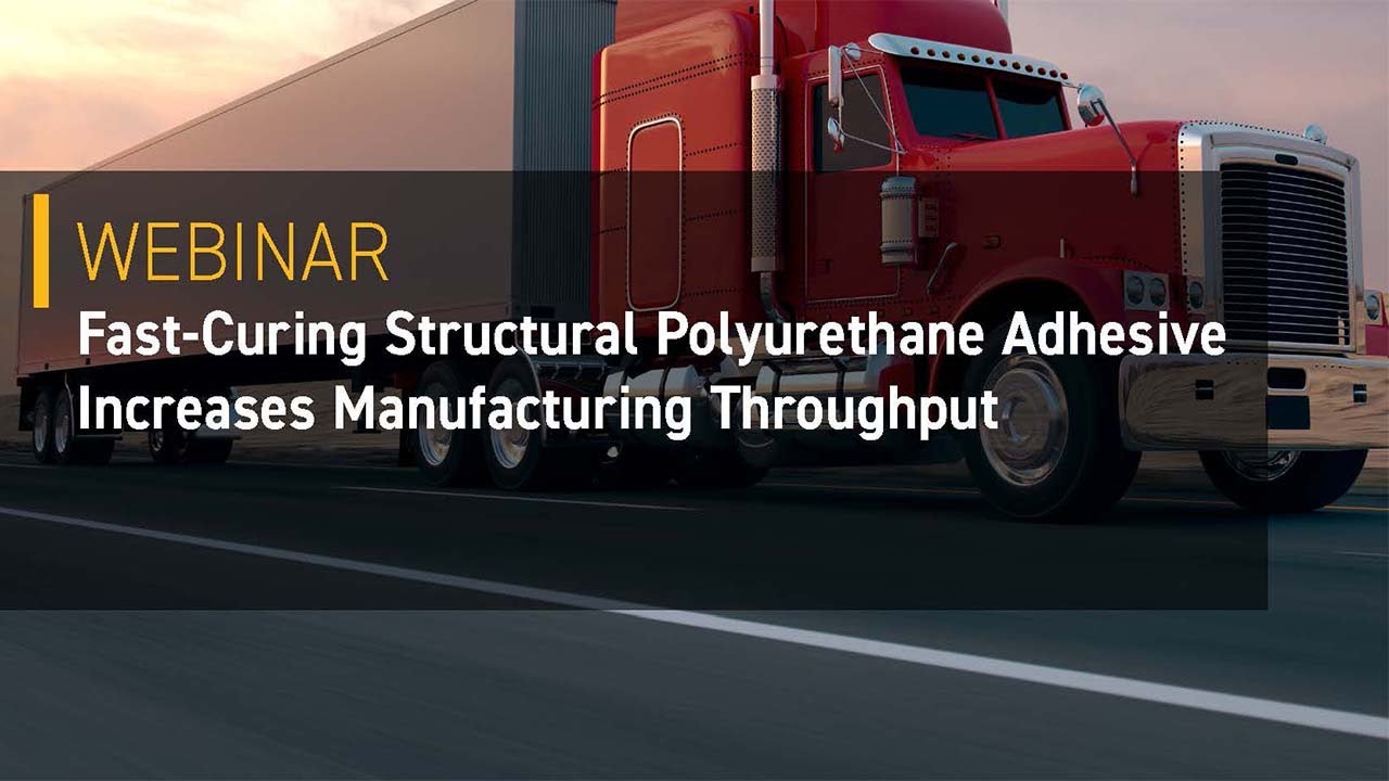Fast-Curing Structural Polyurethane Adhesive Increases Manufacturing Throughput - YouTube