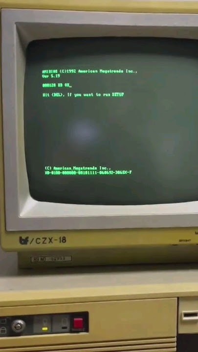 Retro PC:1992year Intel 386SX Starting MS-DOS #retrocomputing #retropc #vintagecomputers - YouTube
