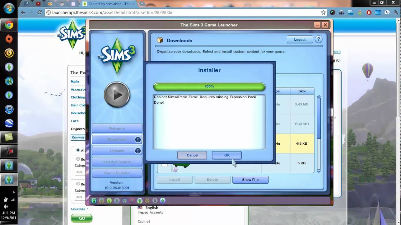 an update an how to worck the sims 3 store online - YouTube