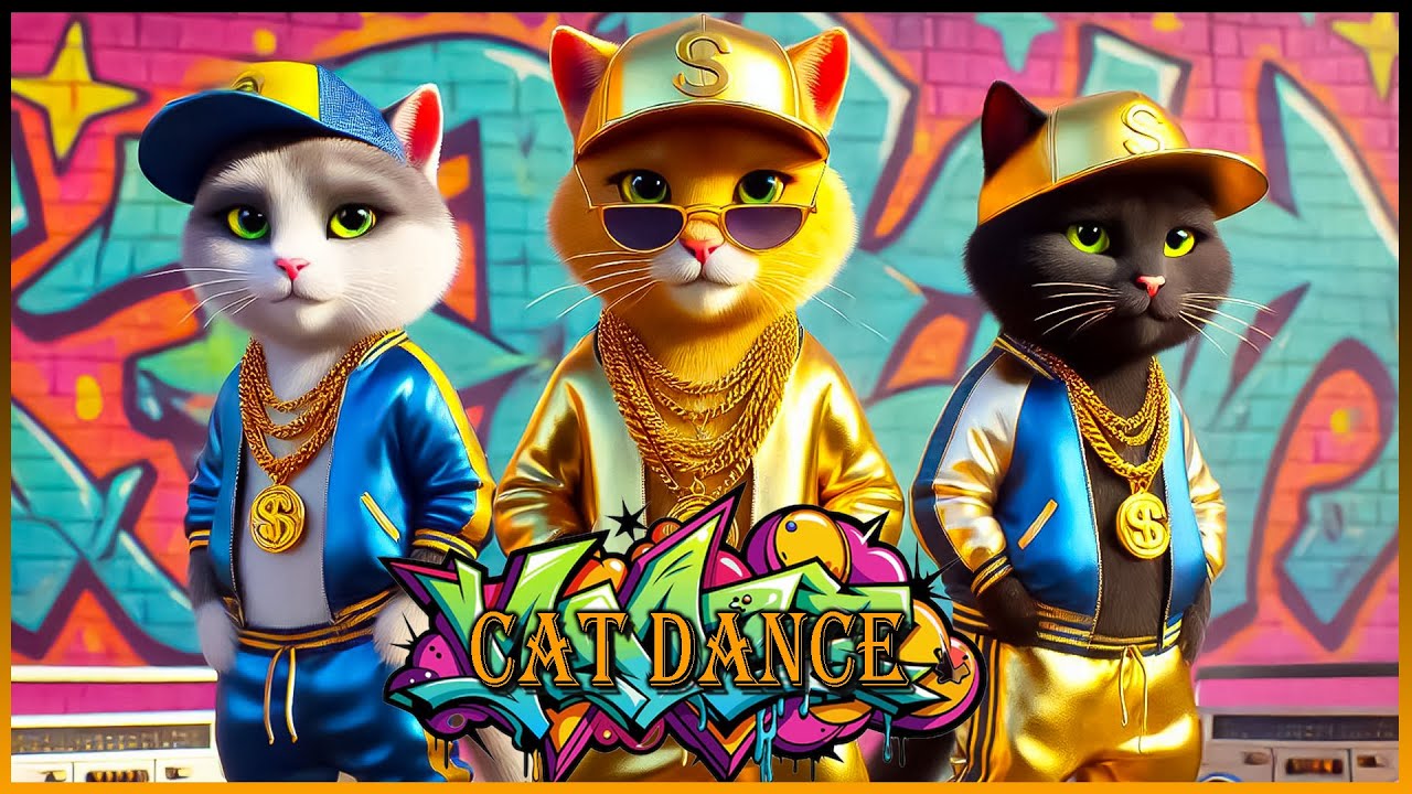 CAT DANCE | BAND OF THE CENTURY #cat #cute - YouTube