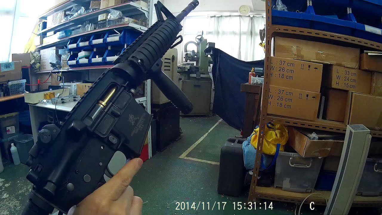 DG M4 gbb bolt lock real shooting test-1 - YouTube