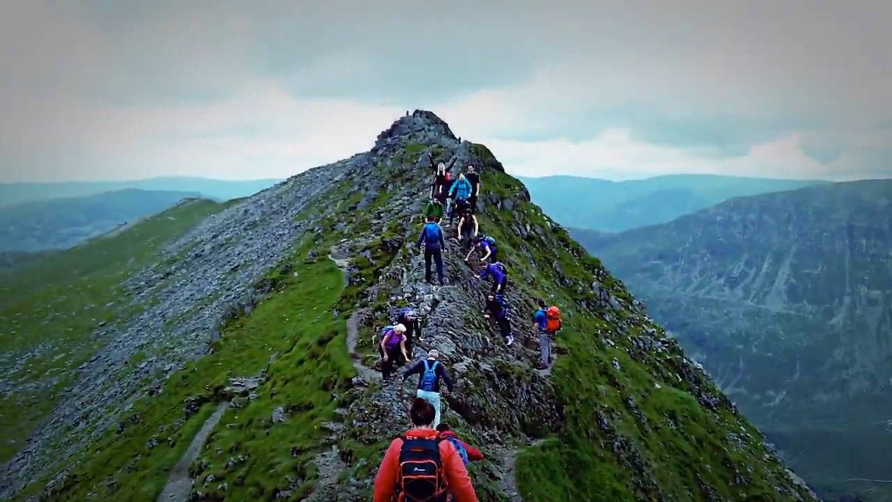 Helvellyn & Striding Edge Guided Walk - YouTube