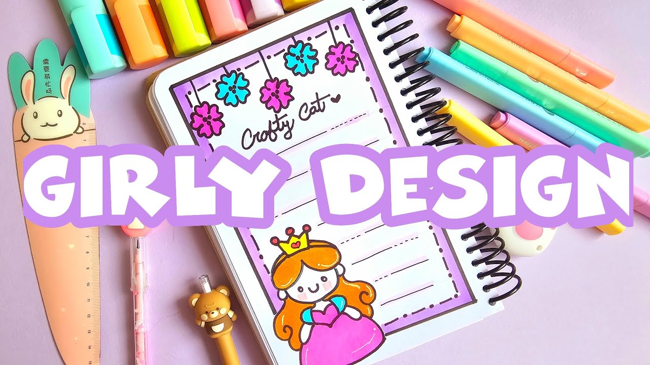 girly design for beautiful girls😍 ️easy and simple💖🌷🌷🌷 - YouTube