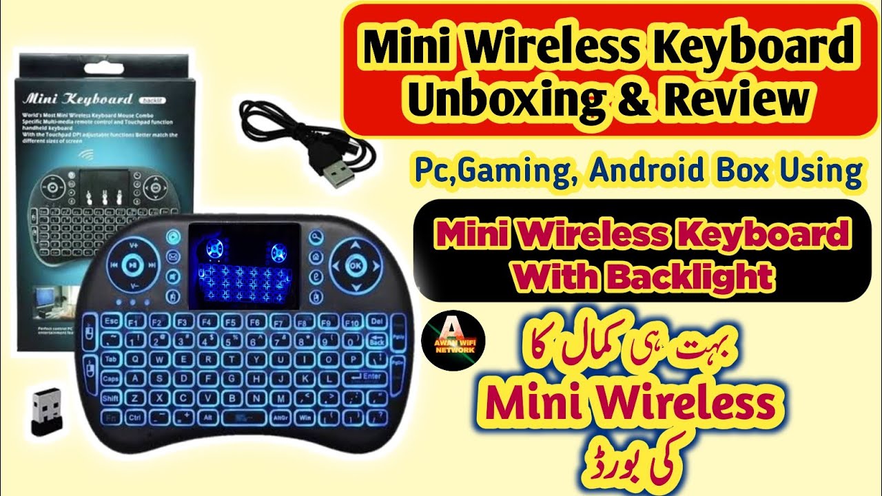Mini Wireless Keyboard Unboxing & Review |Gaming Wireless Keyboard ...